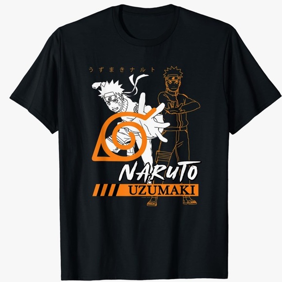 Naruto | Shirts | Naruto Shippuden Overlapping Naruto Uzumaki Tshirt ...